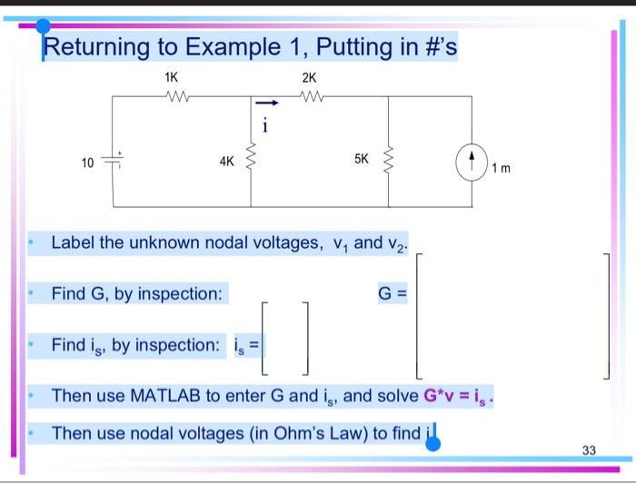 Solved Returning to Example 1, Putting in #'s - Label the | Chegg.com
