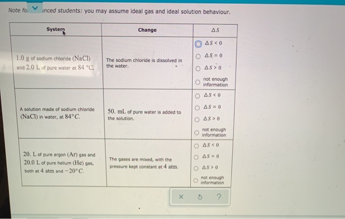 Solved Note fo. inced students: you may assume ideal gas and | Chegg.com
