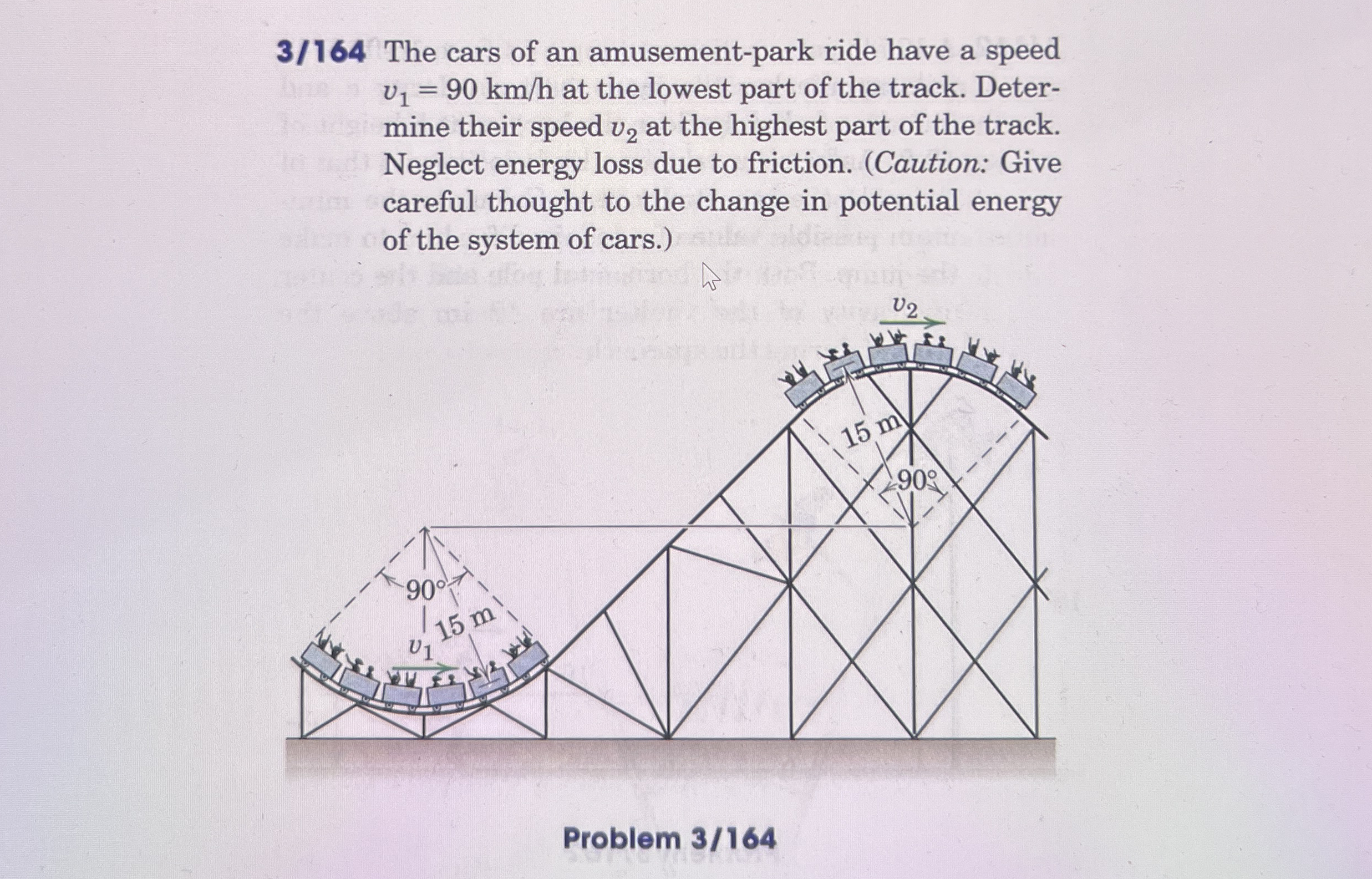 Solved 3/164 ﻿The cars of an amusement-park ride have a | Chegg.com