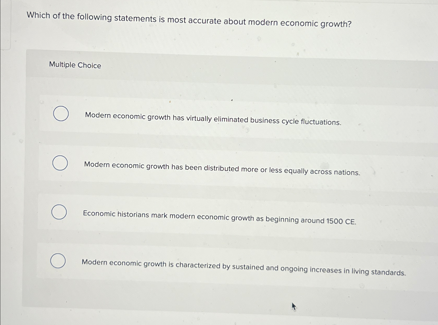 Solved Which of the following statements is most accurate | Chegg.com