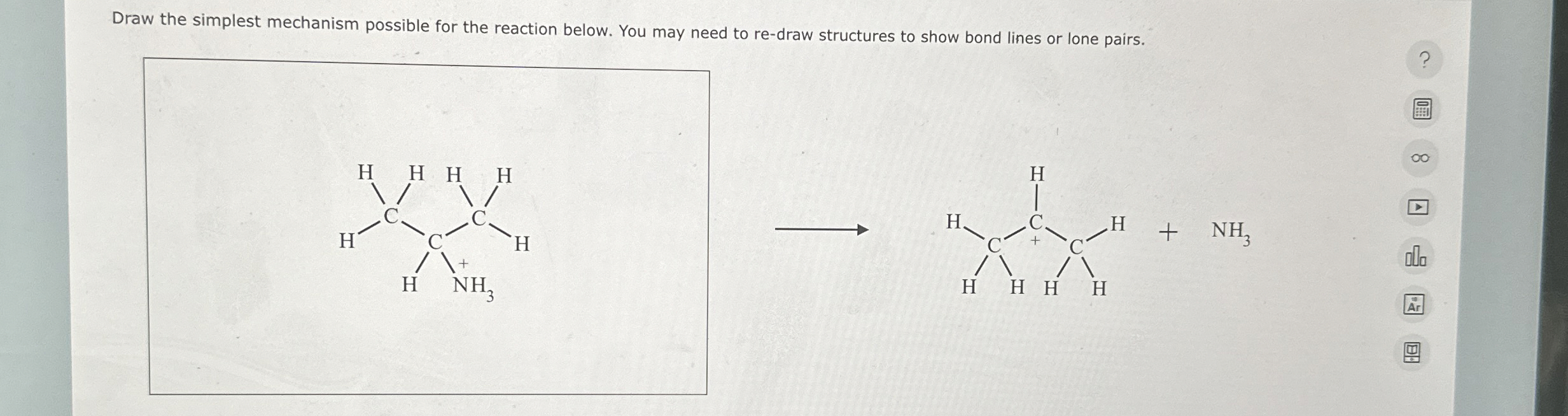 Solved Draw the simplest mechanism possible for the reaction | Chegg.com