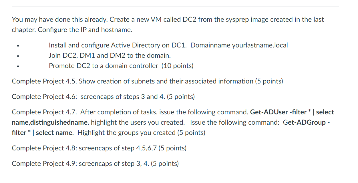 Solved Microsoft Server. Please have step by step | Chegg.com