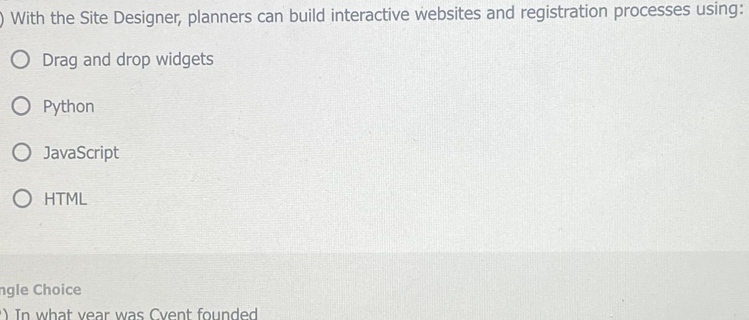 Solved With the Site Designer, planners can build | Chegg.com