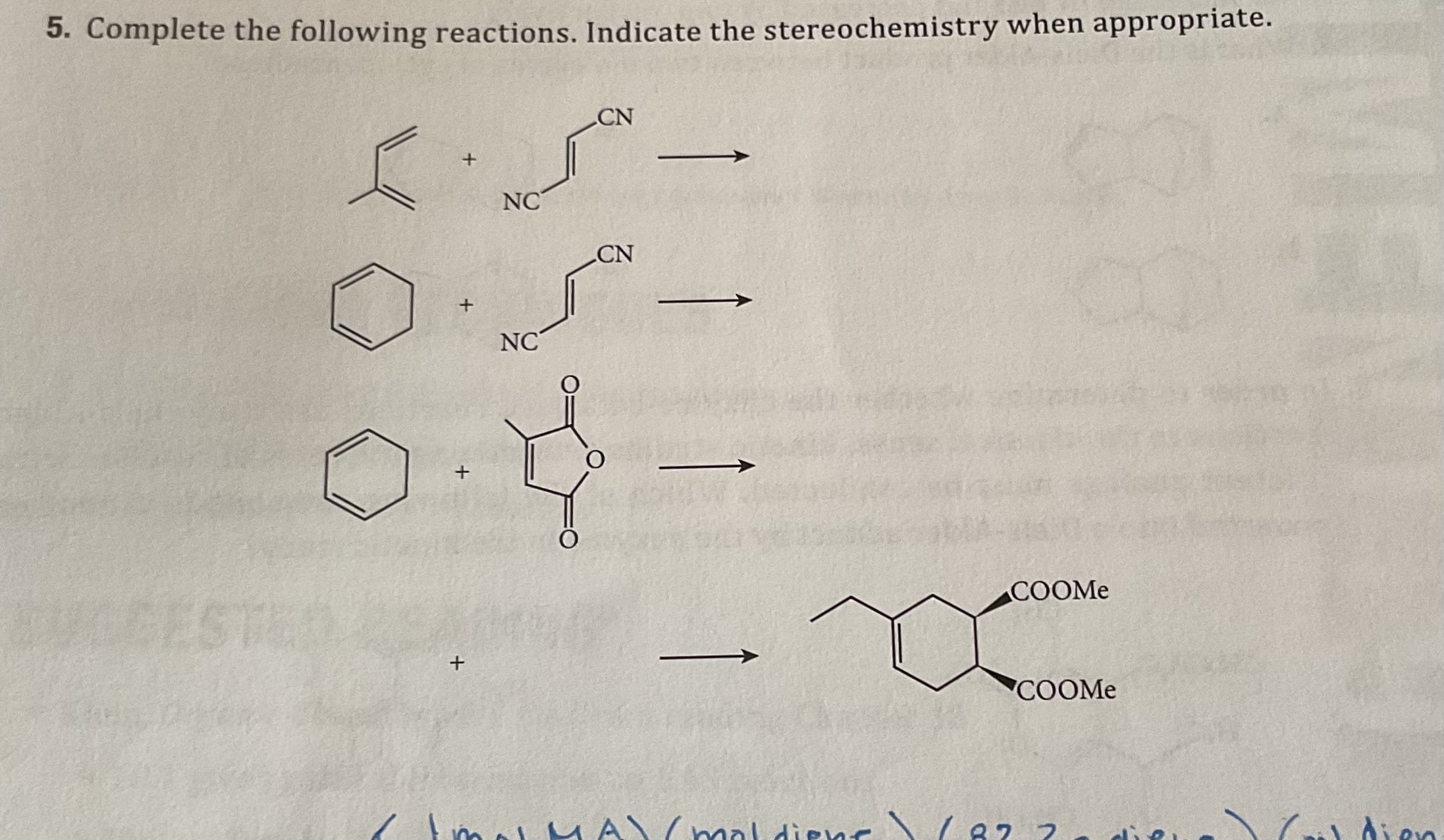 Solved Complete the following reactions. Indicate the | Chegg.com