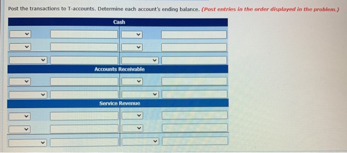 Solved Brief Exercise 2-7 Selected transactions for the | Chegg.com