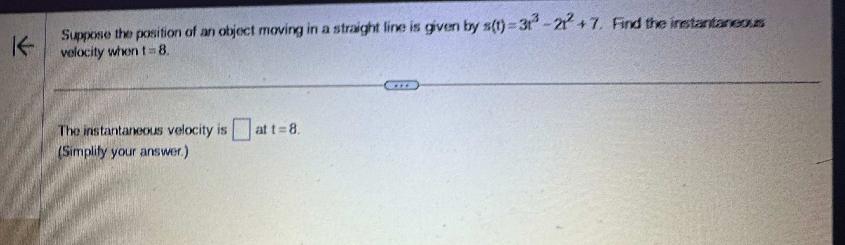 Solved Suppose the position of an object moving in a | Chegg.com