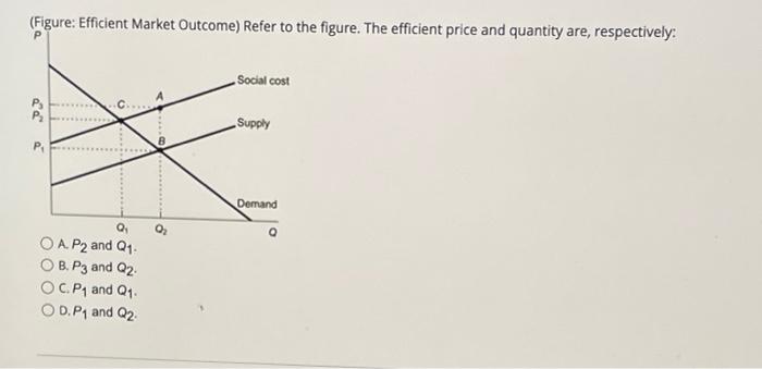 Solved (Figure: Efficient Market Outcome) Refer to the | Chegg.com