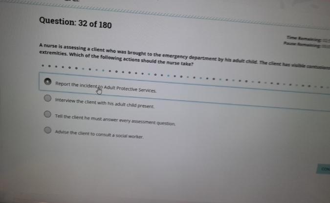 Solved Question: 32 ﻿of 180Time Finmammengextremities. Which | Chegg.com