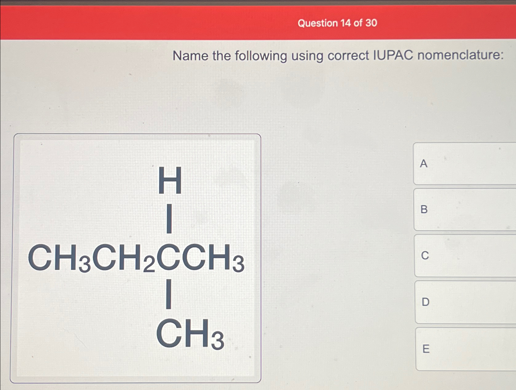 Solved Name the following using correct IUPAC nomenclature: | Chegg.com
