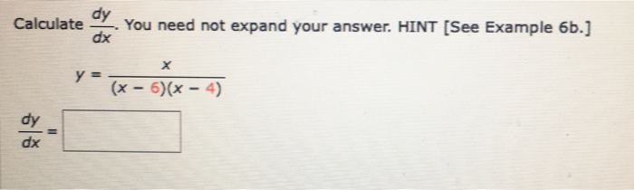 Solved dy Calculate dx Simplify your answer. HINT (See | Chegg.com