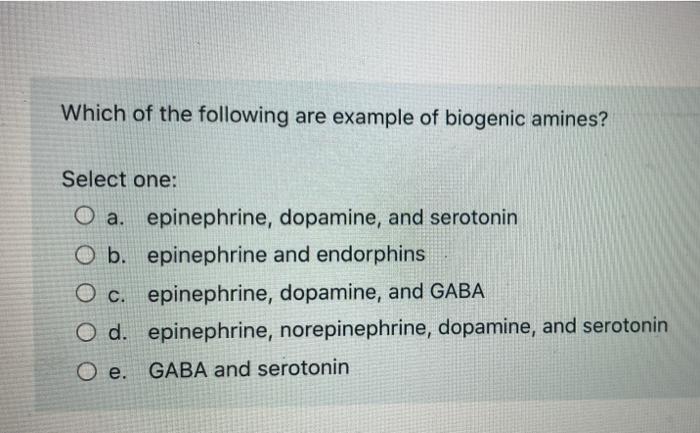 Solved Which of the following are example of biogenic | Chegg.com