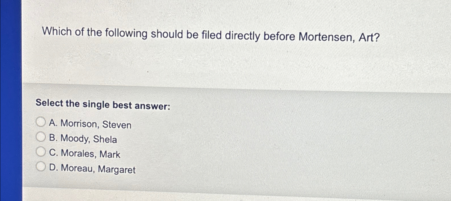 Solved Which of the following should be filed directly | Chegg.com