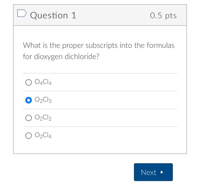 Solved Question 1 0.5 pts What is the proper subscripts into | Chegg.com