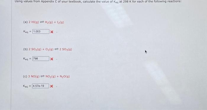 Using values from Appendix C of your textbook, | Chegg.com