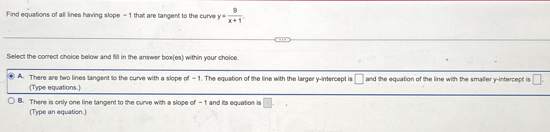 Solved Find equations of all lines having slope -1 ﻿that are | Chegg.com