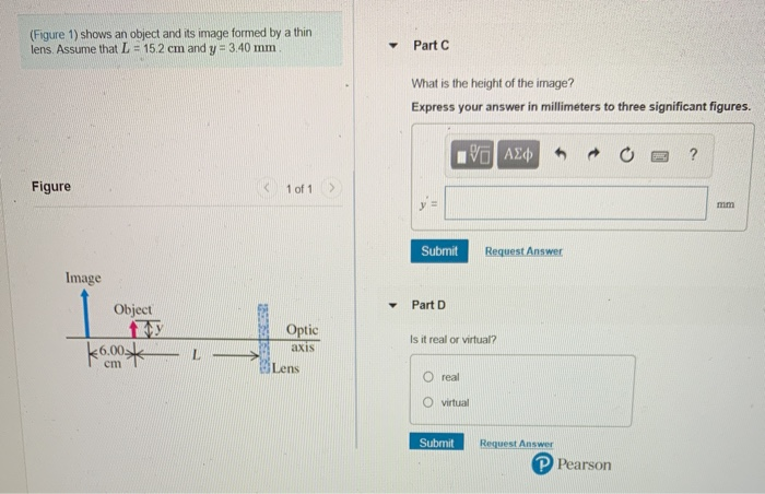 Solved (Figure 1) shows an object and its image formed by a | Chegg.com
