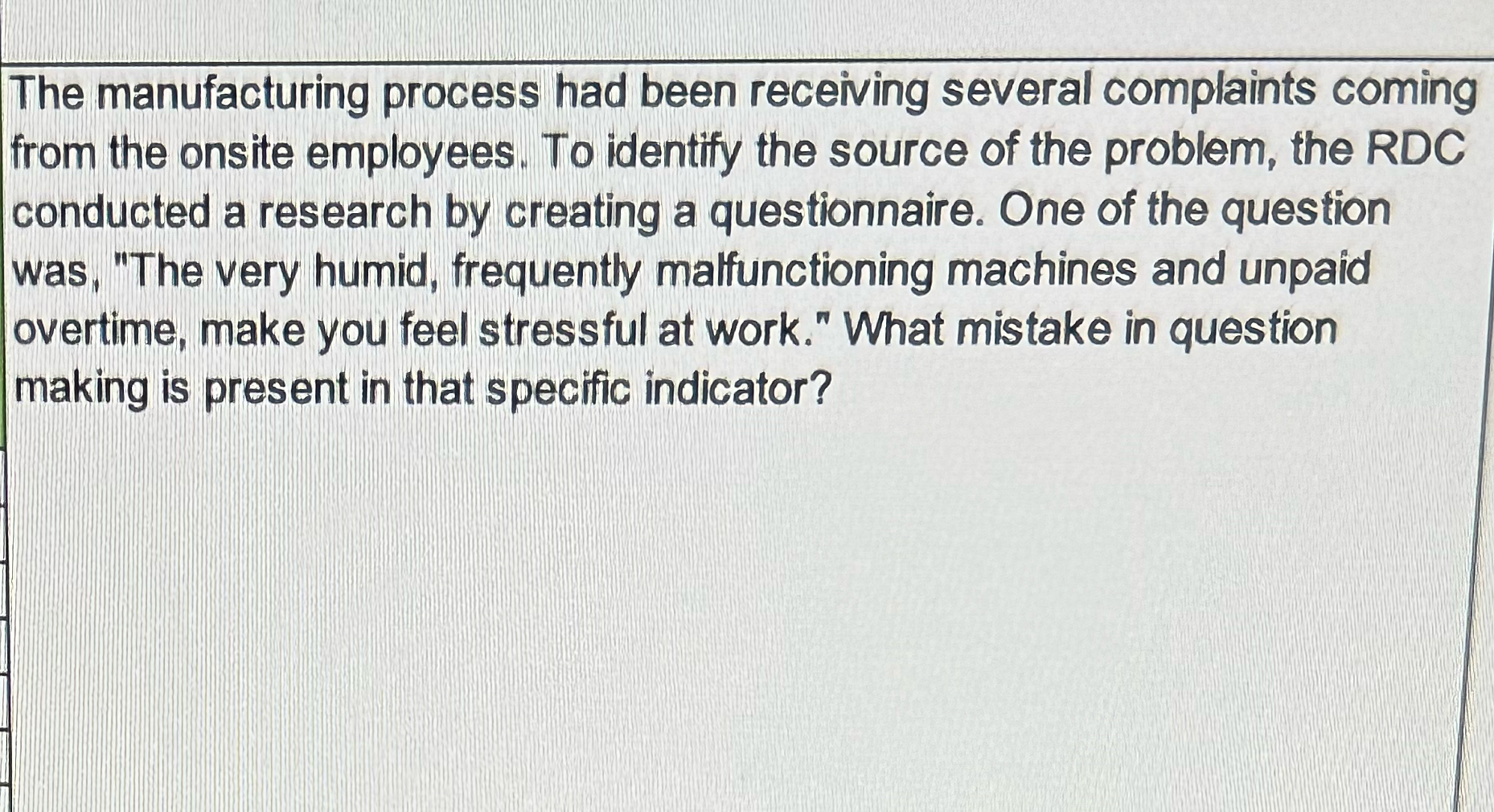 Solved What kind of mistake in 7 common questionnaire | Chegg.com Solved What kind of mistake in 7 common questionnaire | Chegg.com