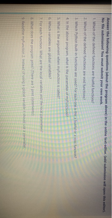 Solved #definitions of the functions det my Function | Chegg.com