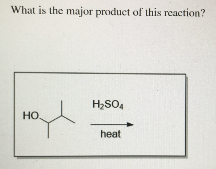 Solved What is the major product of this reaction? H2SO4 НО. | Chegg.com