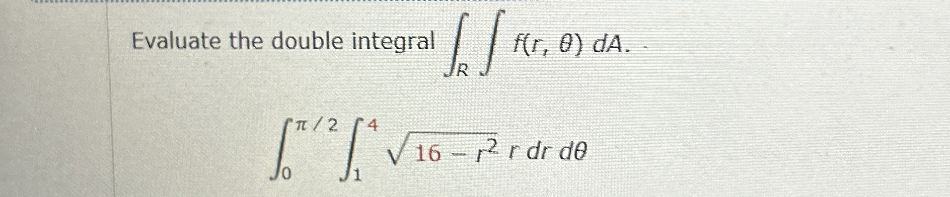 Evaluate the double integral | Chegg.com