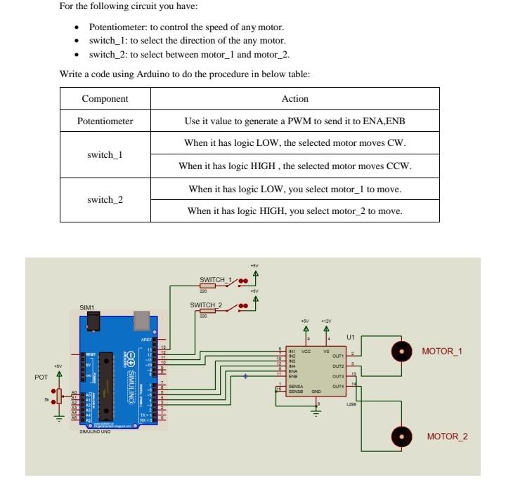 Solved POT For the following circuit you have: | Chegg.com