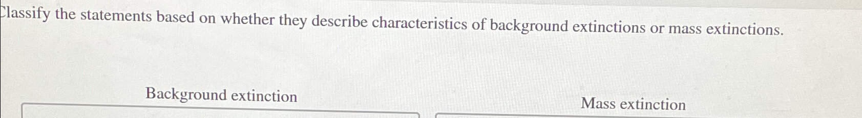 Solved Classify the statements based on whether they | Chegg.com