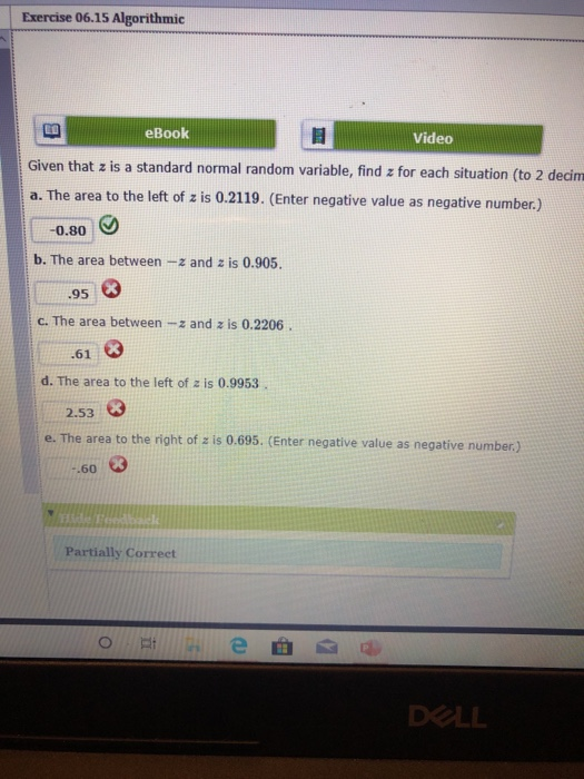Solved Exercise 06.15 Algorithmic eBook Video Given that z | Chegg.com