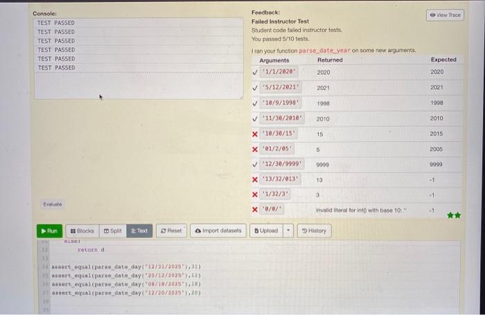 Solved not sure how to get last few unit tests to pass? or | Chegg.com