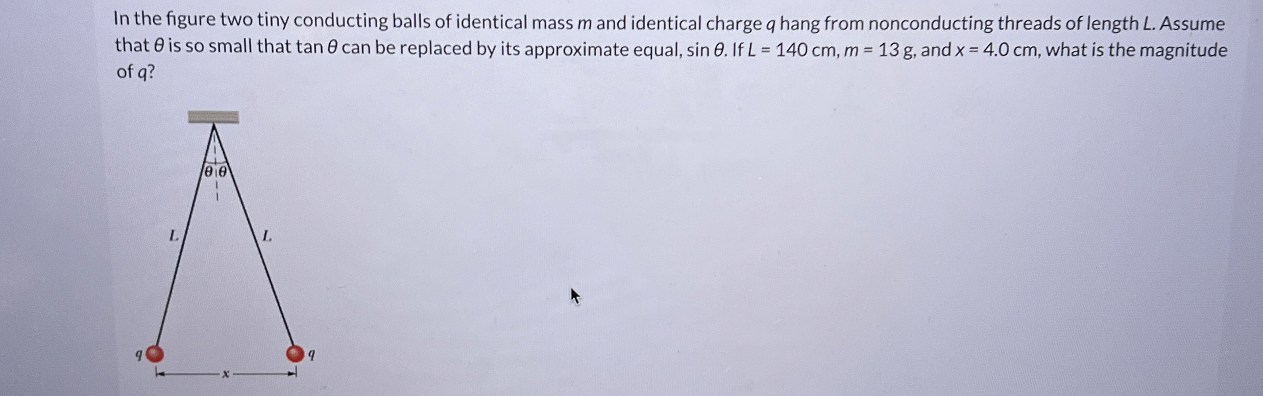 Solved In the figure two tiny conducting balls of identical | Chegg.com