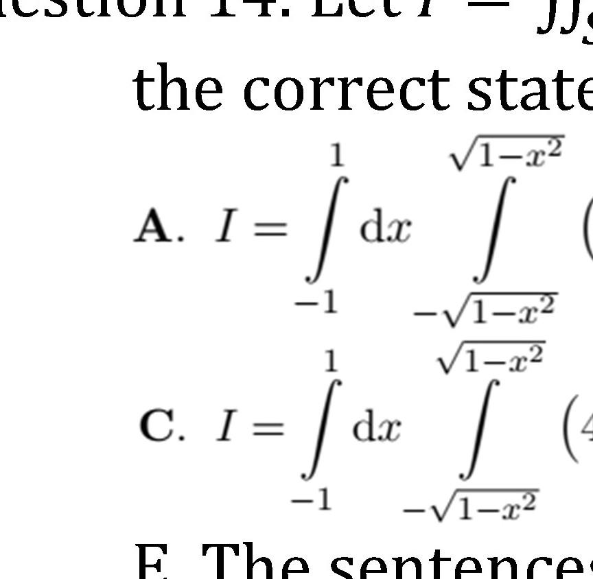 Solved Question 14. Let I=∬S(y−x2+z2)dS, where S is the part | Chegg.com Solved Question 14. Let I=∬S(y−x2+z2)dS, where S is the part | Chegg.com
