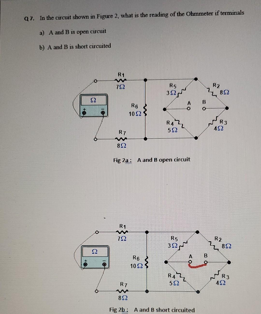 Solved Q7. In the circuit shown in Figure 2, what is the | Chegg.com
