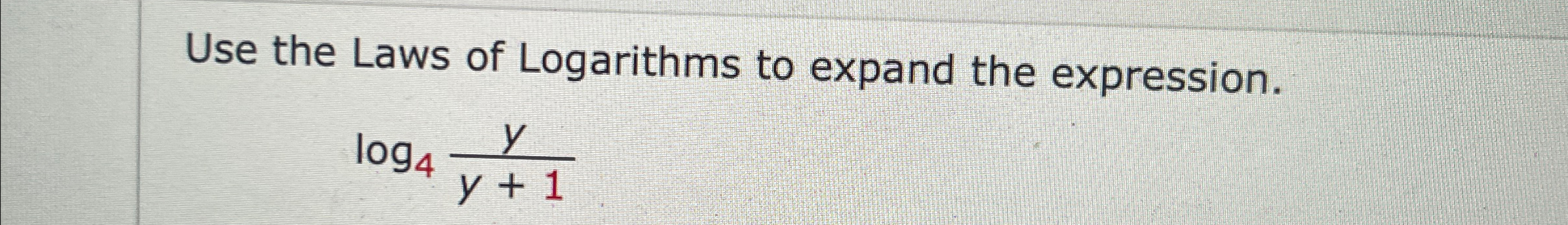 Solved Use the Laws of Logarithms to expand the | Chegg.com