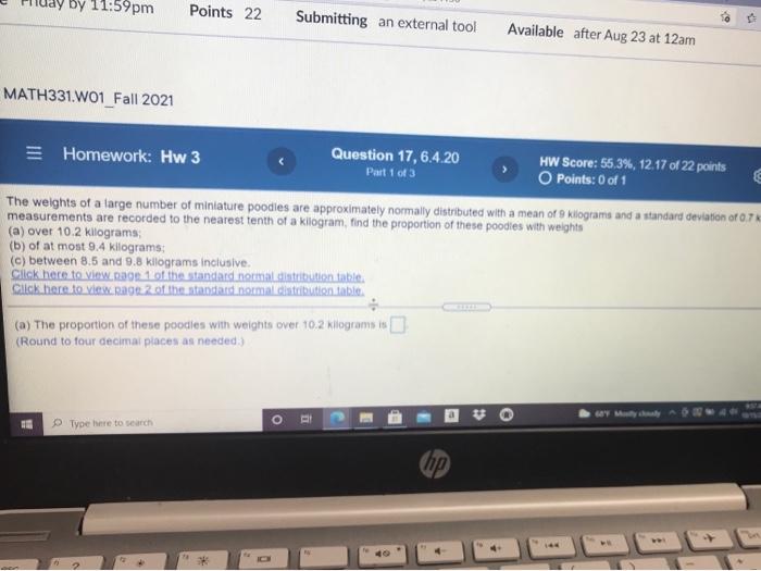 Solved by 11:59pm Points 22 Submitting an external tool | Chegg.com