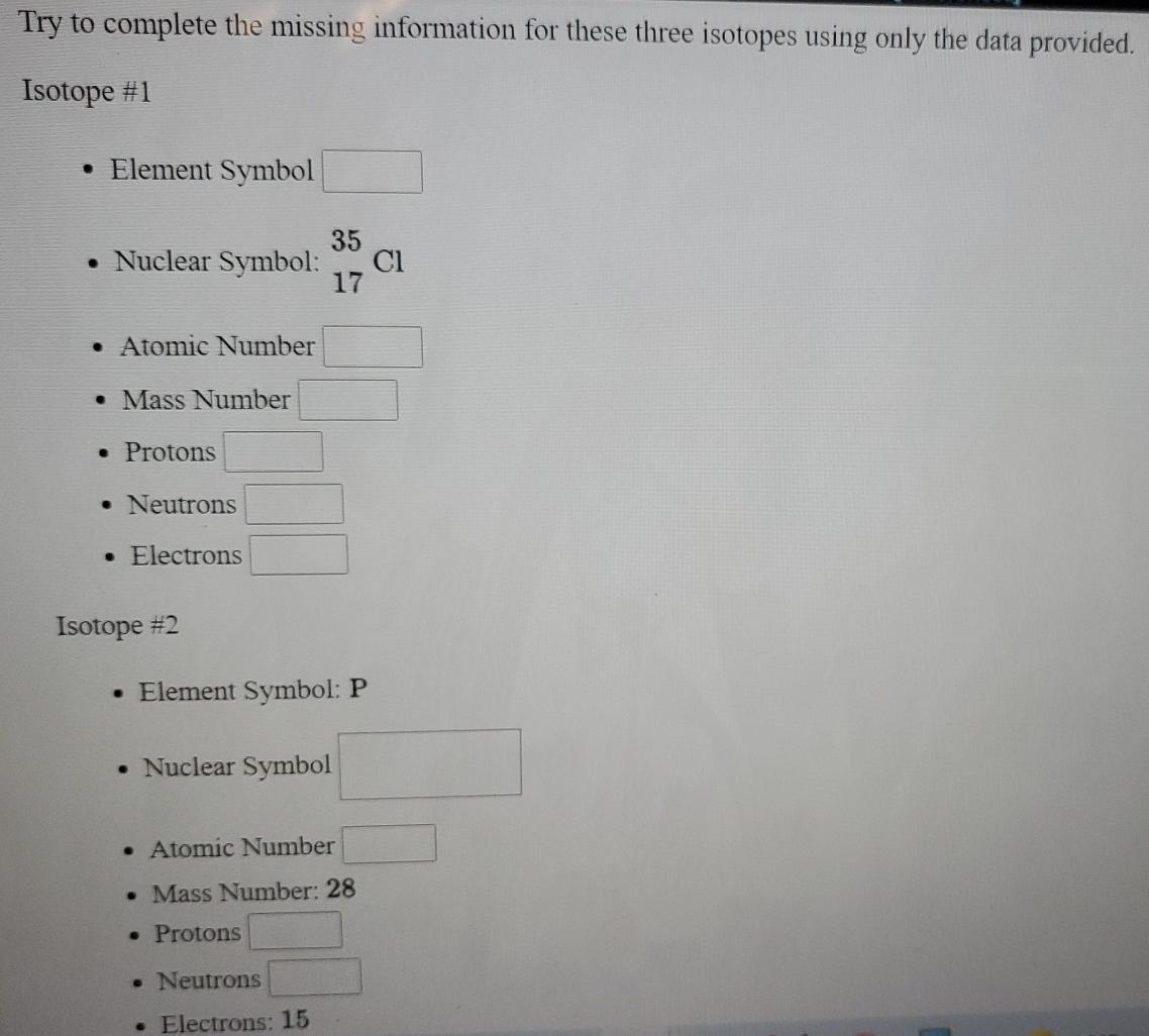 Solved Try to complete the missing information for these | Chegg.com