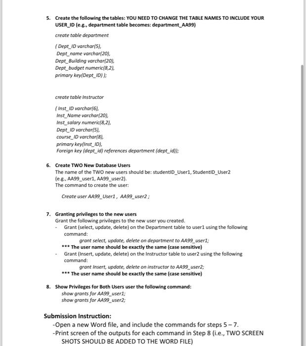 Solved 3. Make your new schema as the default schema by | Chegg.com