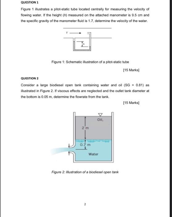 [Solved]: QUESTION 1 Figure 1 illustrates a pitot-static tu