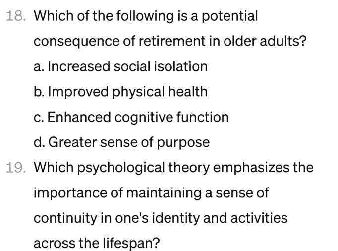 Solved Which of the following is a potential consequence of | Chegg.com