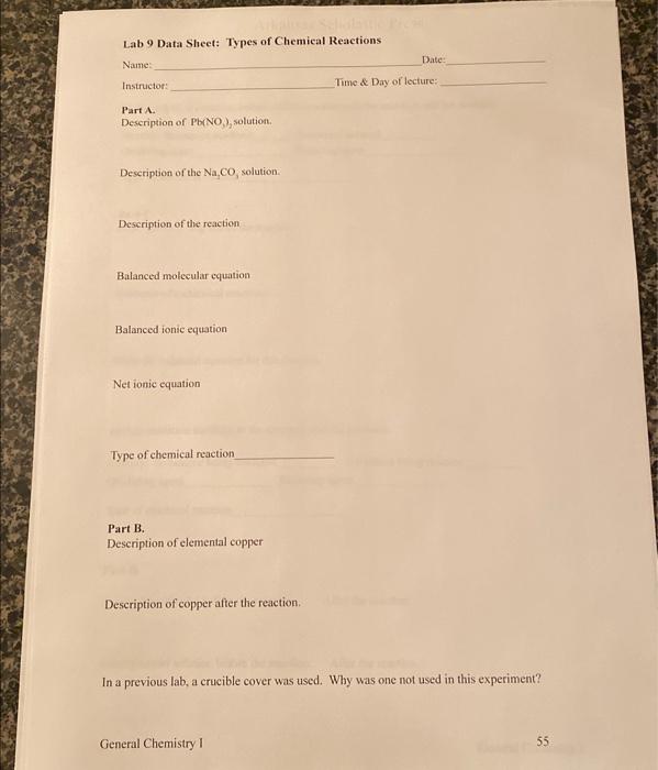 Solved Write the balaneed equation for the reaction To the | Chegg.com