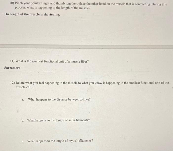 Solved 10) Pinch your pointer finger and thumb together, | Chegg.com