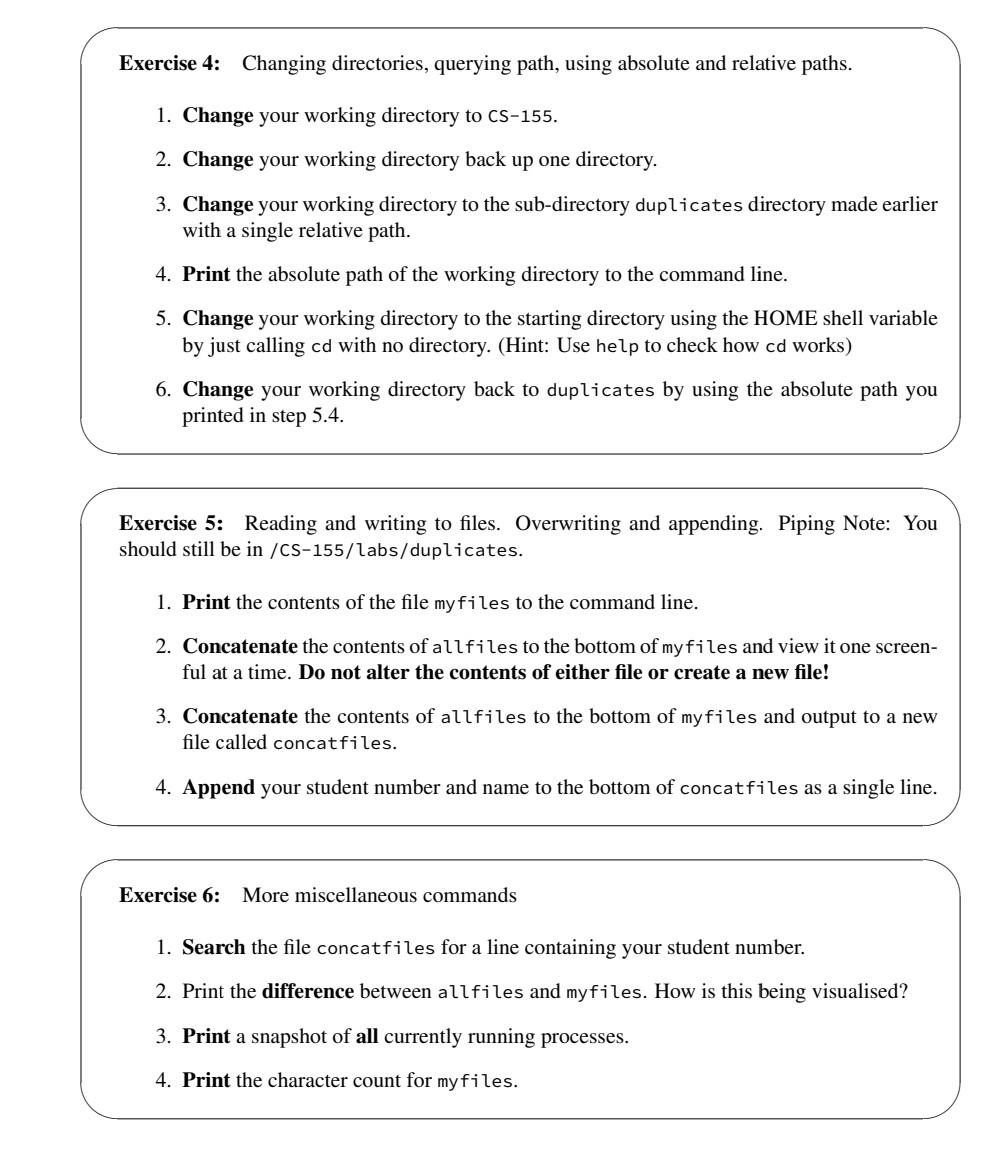 Solved Exercise 4 Changing Directories Querying Path Chegg