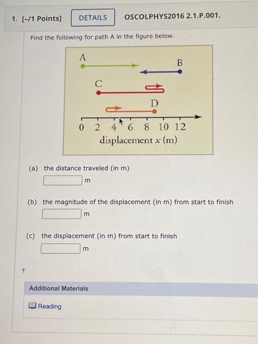 Solved 1 [ 1 Points] Details Oscolphys2016 2 1 P 001 Find