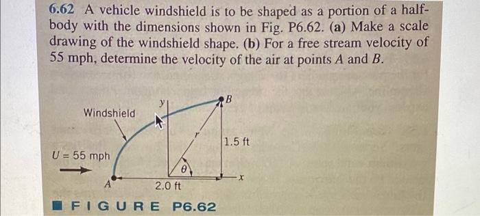 Solved 6.62 A vehicle windshield is to be shaped as a | Chegg.com
