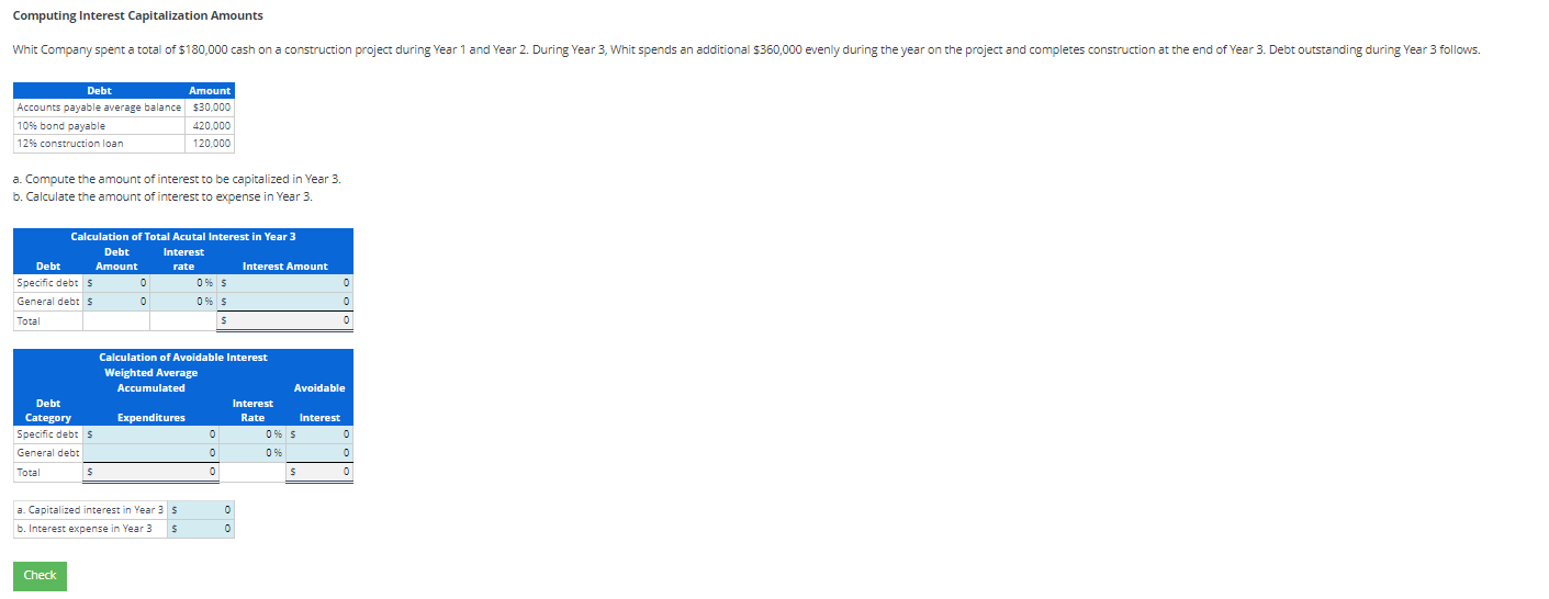 Solved Computing Interest Capitalization Amountsa. ﻿Compute | Chegg.com