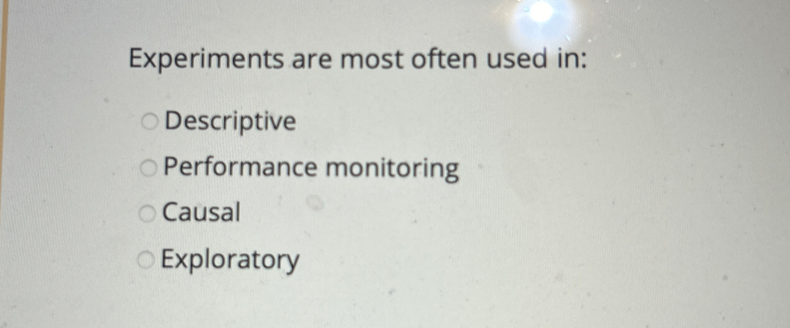 Solved Experiments are most often used | Chegg.com