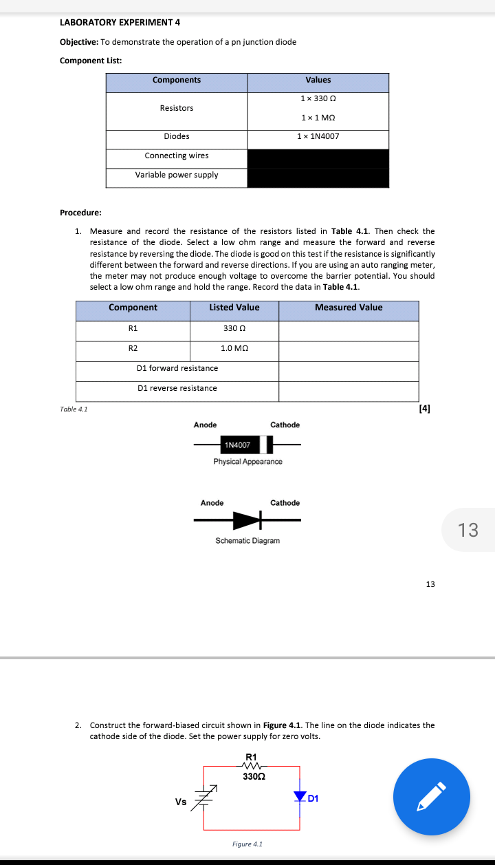 Solved LABORATORY EXPERIMENT 4 Objective: To demonstrate the | Chegg.com