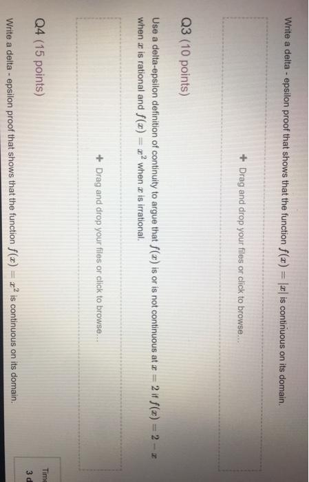 Solved Write a delta - epsilon proof that shows that the | Chegg.com