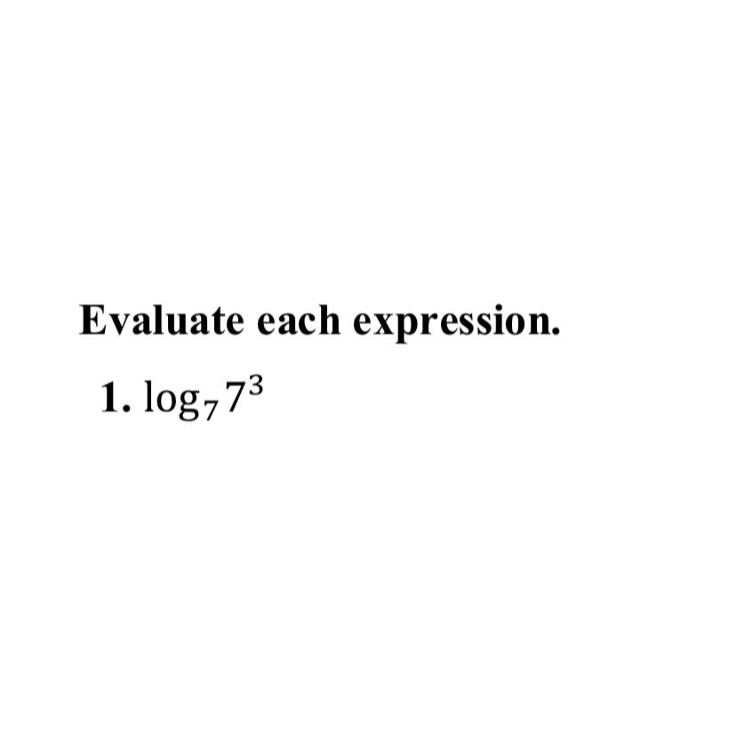 Solved Evaluate each expression.log773 | Chegg.com
