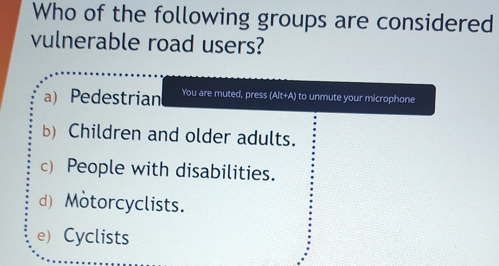 Solved Who of the following groups are considered vulnerable | Chegg.com