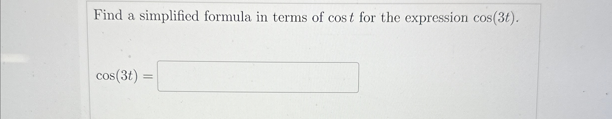 Solved Find a simplified formula in terms of cost ﻿for the | Chegg.com