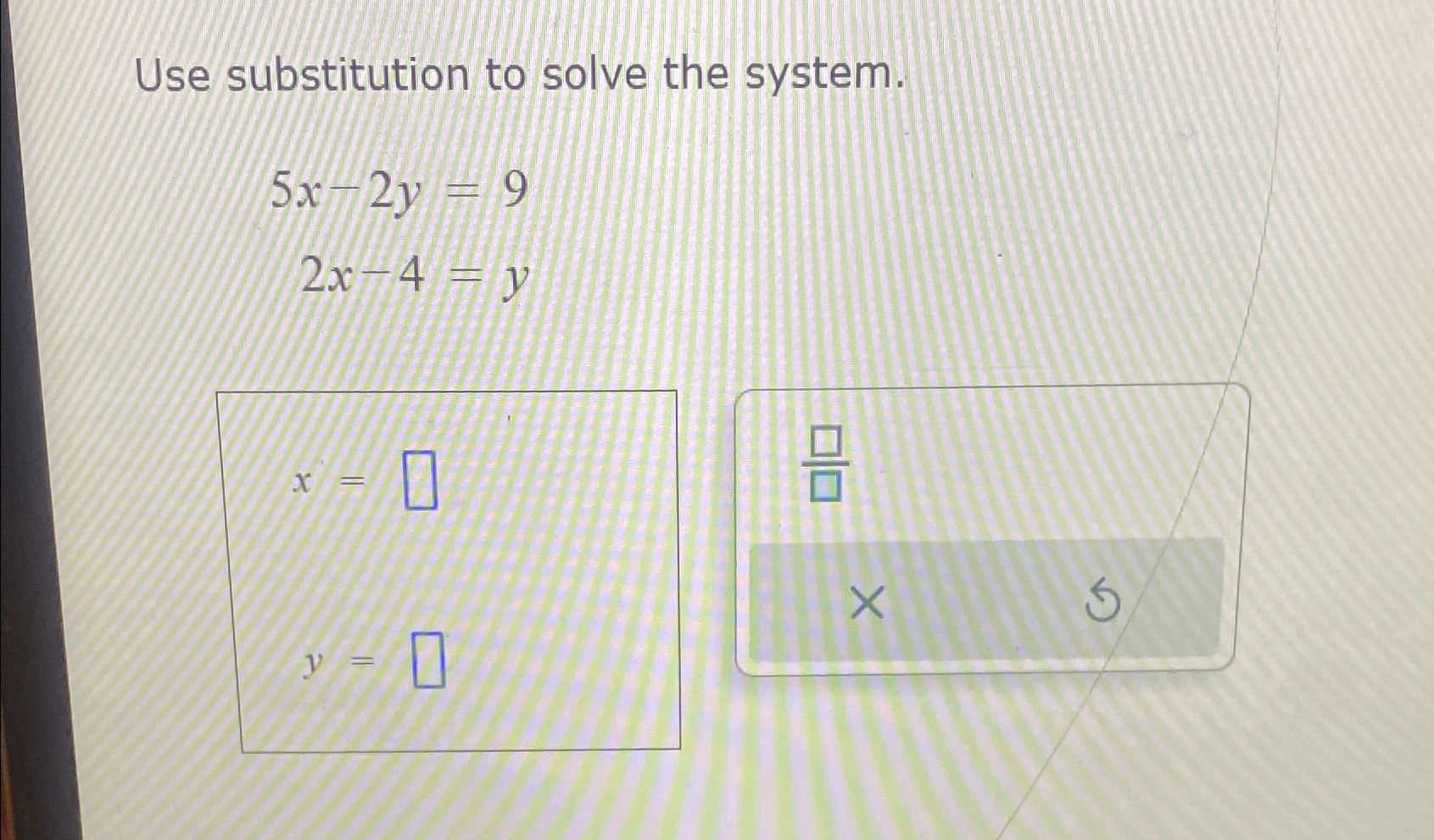 Solved Use substitution to solve the | Chegg.com